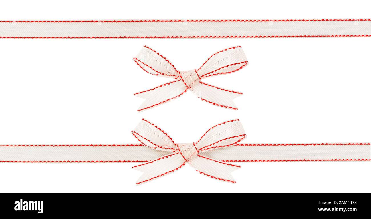 White ribbon Cut Out Stock Images & Pictures - Alamy