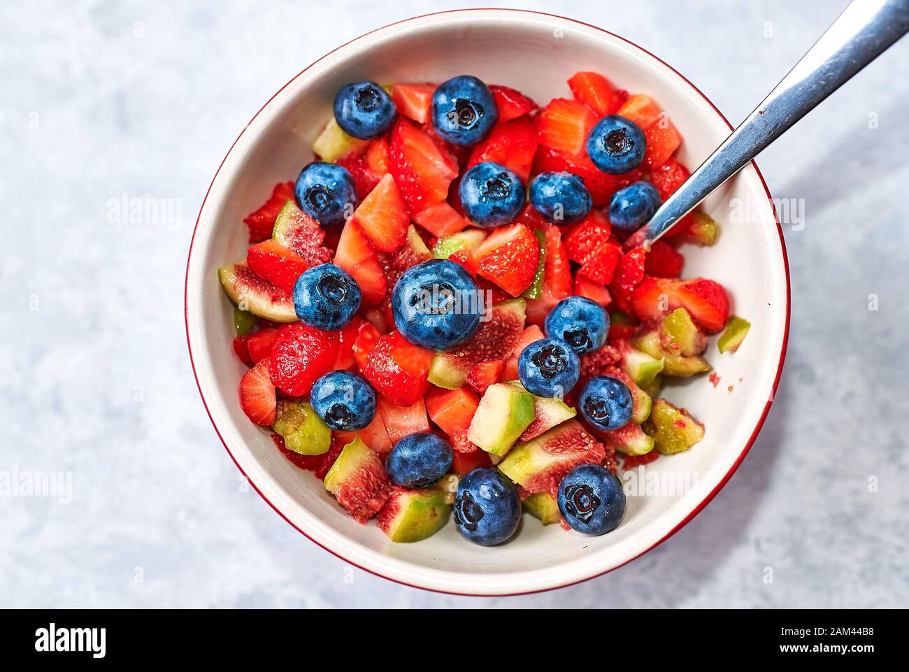 Fresh Fruit Salad in the bowl Stock Photo - Alamy