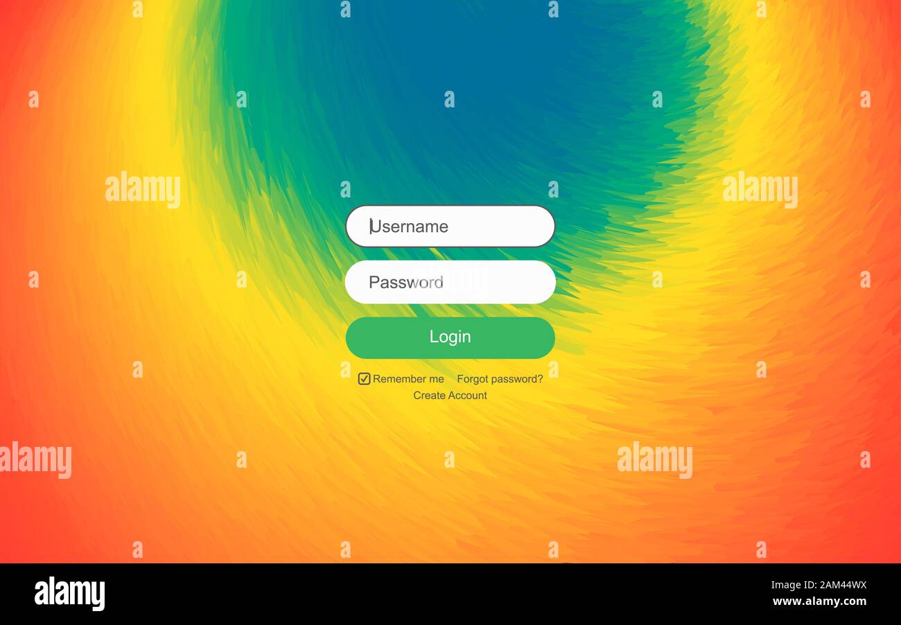 Login user interface. Modern screen design for mobile app and web ... Login user interface. Modern screen design for mobile app and web ...