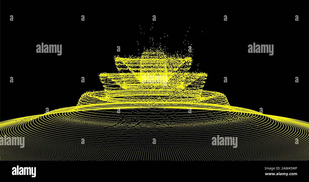 Background with explosion. Abstract vector illustration with dynamic ...