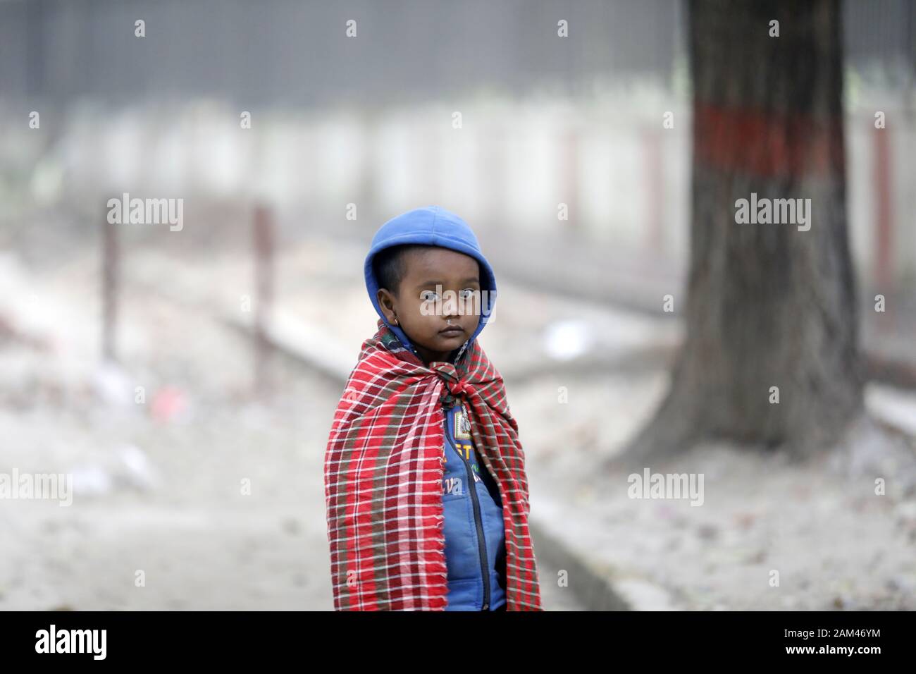 Dhaka, Bangladesh. 11th Jan, 2020. A kid poses for a photo during the ...