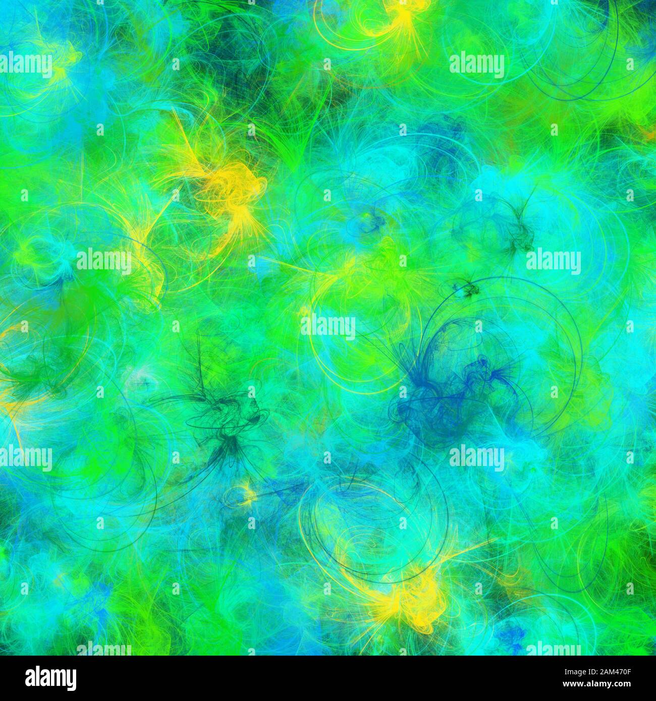 Artistic drawing texture. Random paint brushstrokes in shades of green ...