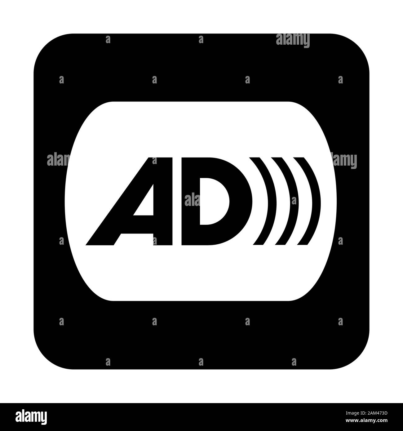 Audio description symbol Stock Photo - Alamy