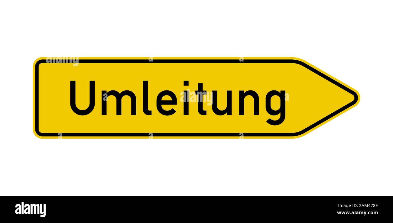 Street sign in german Cut Out Stock Images & Pictures - Alamy