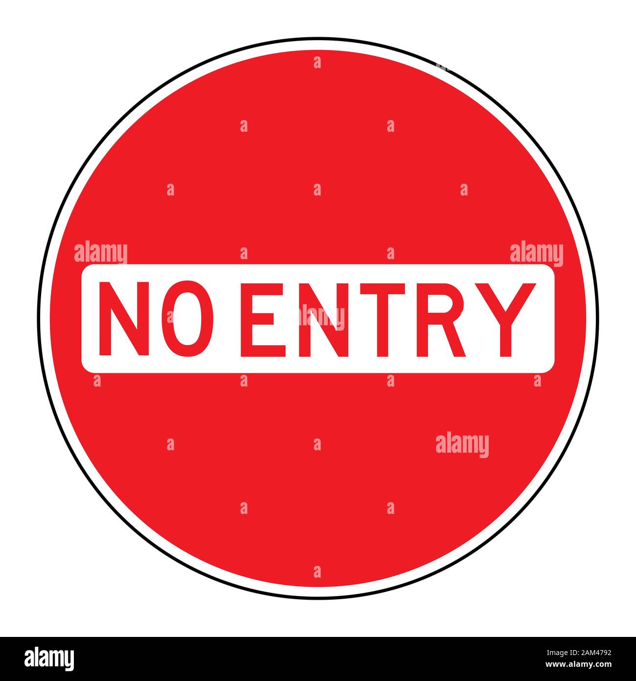 No entry sign Stock Photo - Alamy