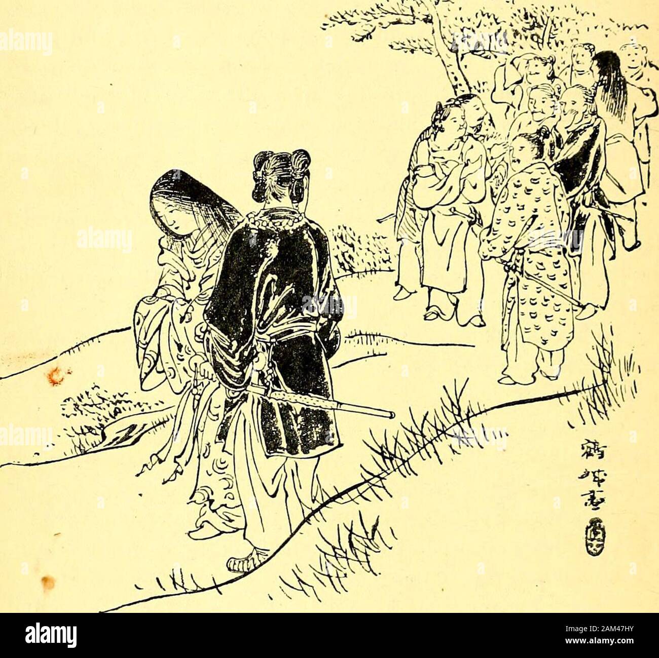 The Japanese fairy book . kaba flowers growing near the water ...