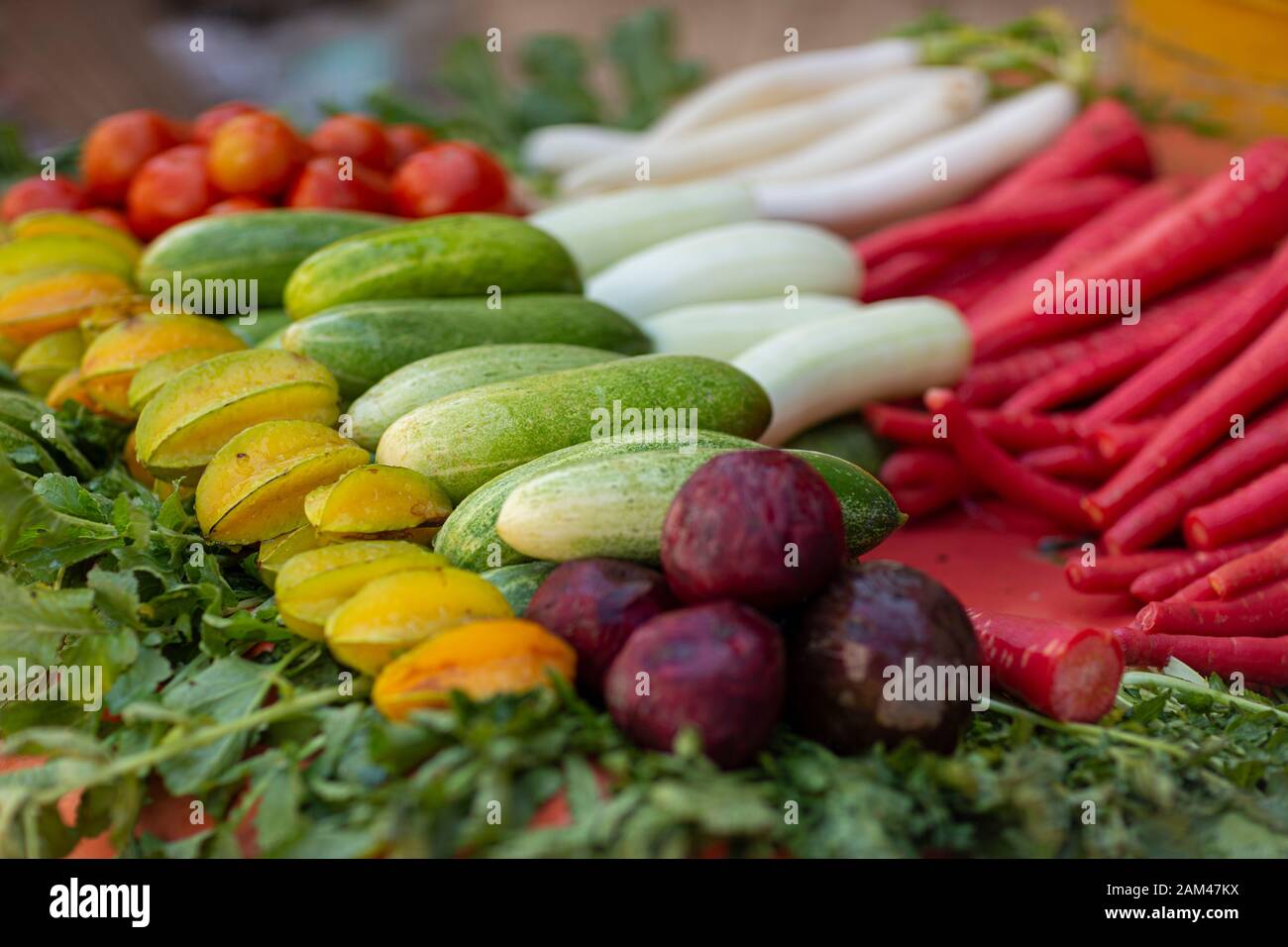 vegetables at the local market at Vrindavan, UttarPradesh, India, Asia ...