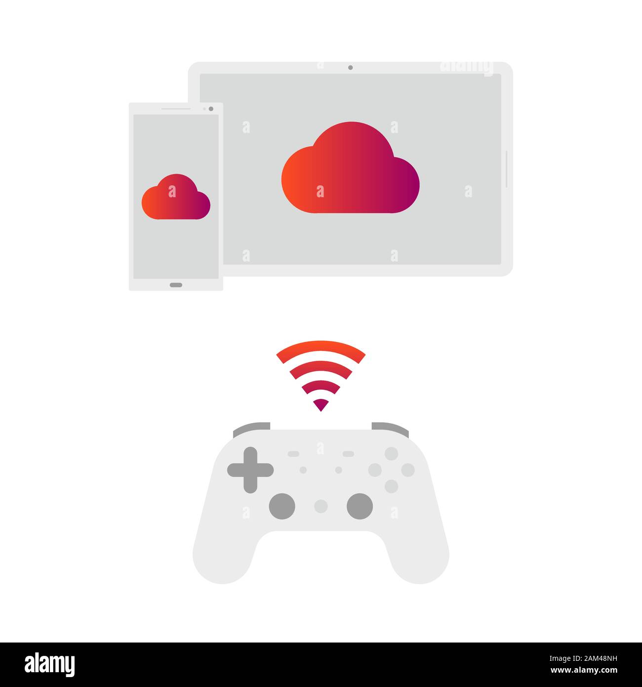 Cloud gaming on tablet hi-res stock photography and images - Alamy