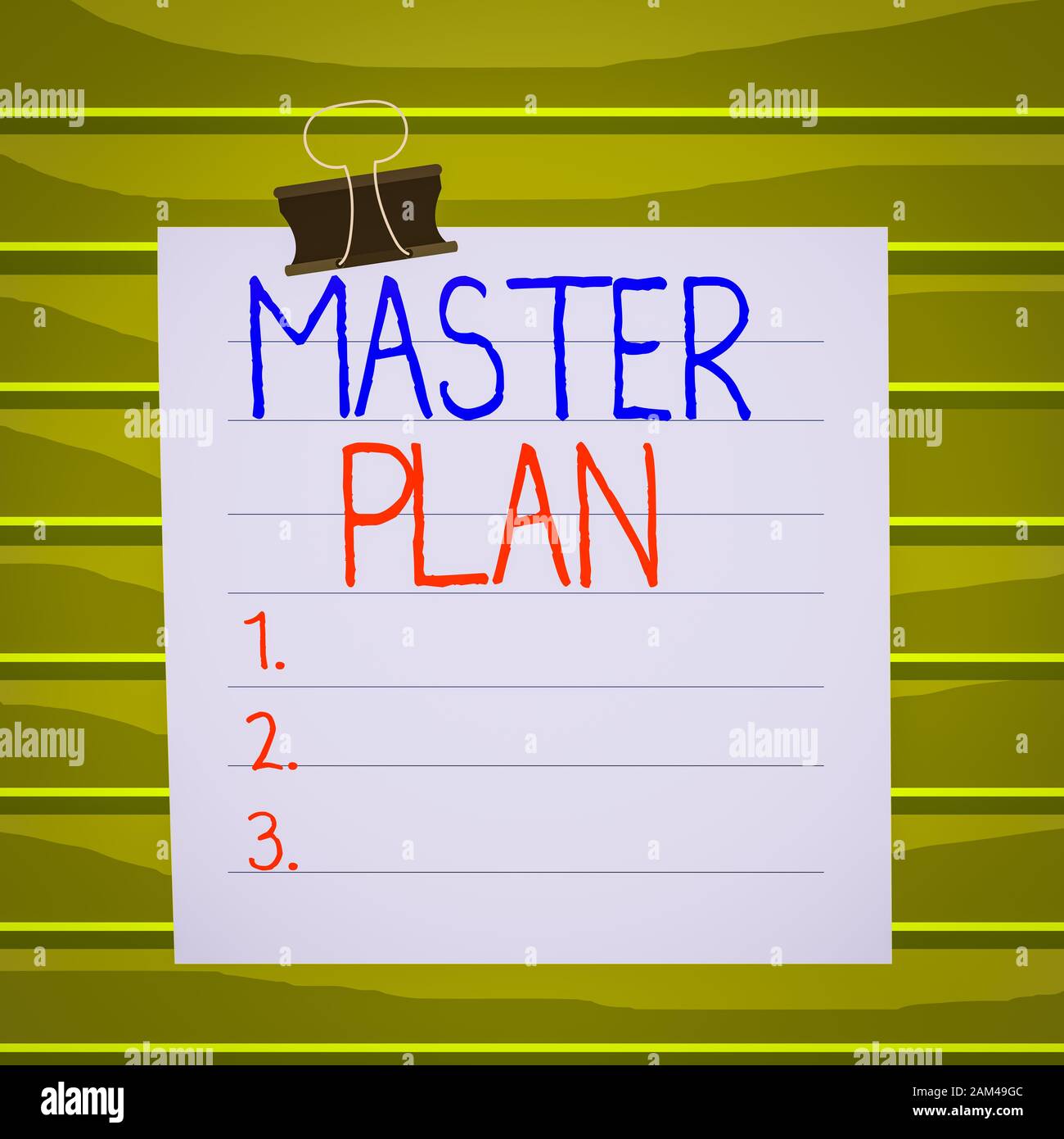 Conceptual hand writing showing Master Plan. Concept meaning dynamic ...