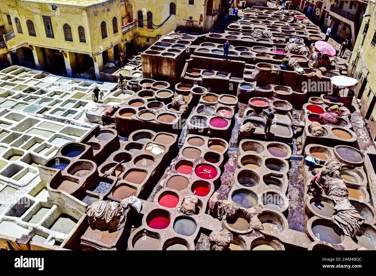 Africa Morocco Medina of Fez dye Stock Photo - Alamy