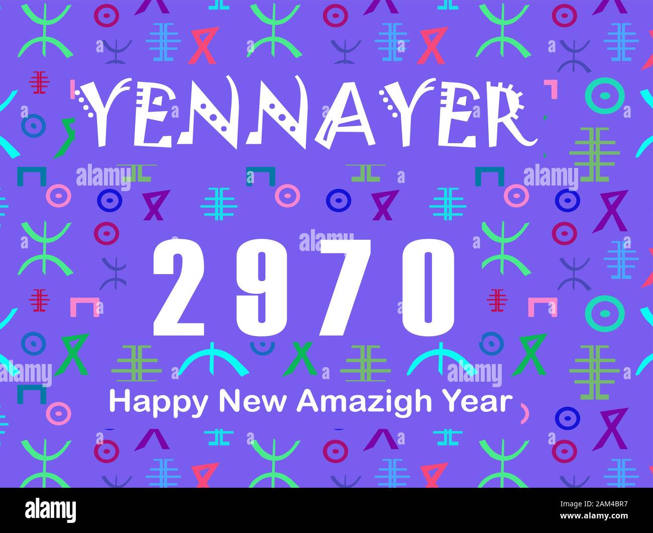 new year vector illustration,happy new berber year, greeting ...