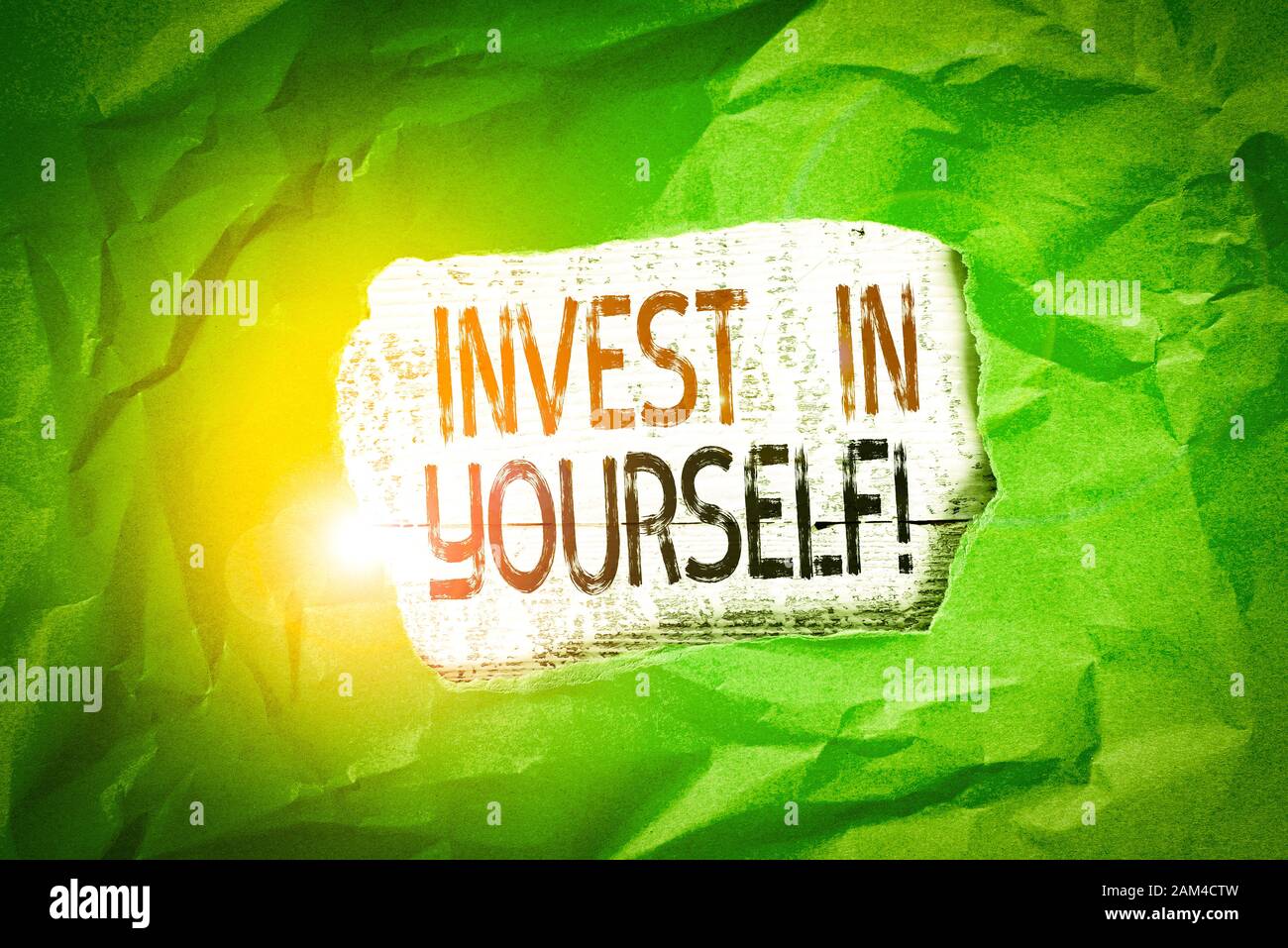 Conceptual hand writing showing Invest In Yourself. Concept meaning ...