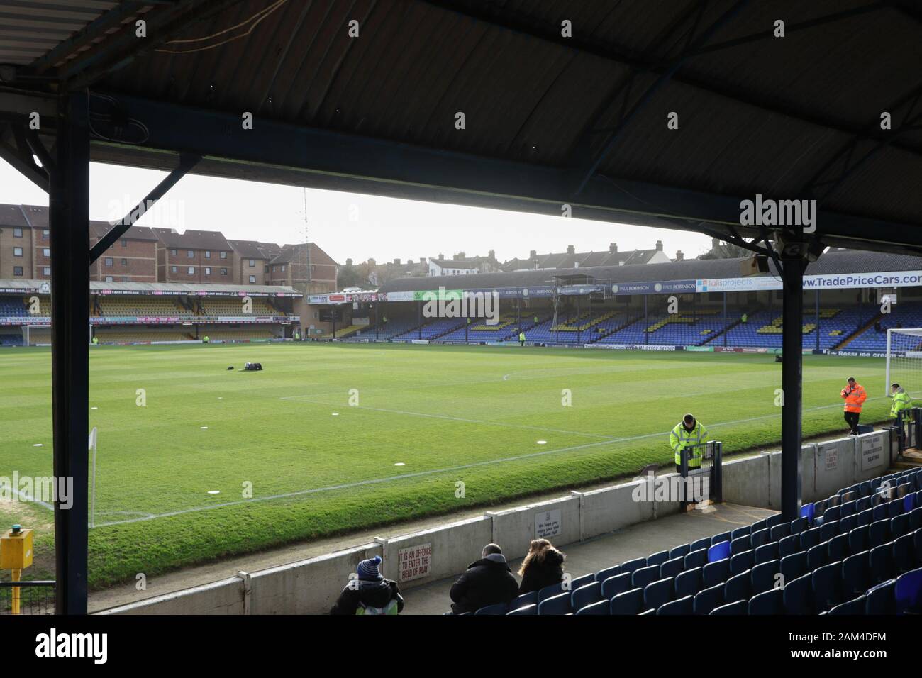SOUTHEND ON SEA, ENGLAND - JANUARY 11TH A general view of the stadium ...