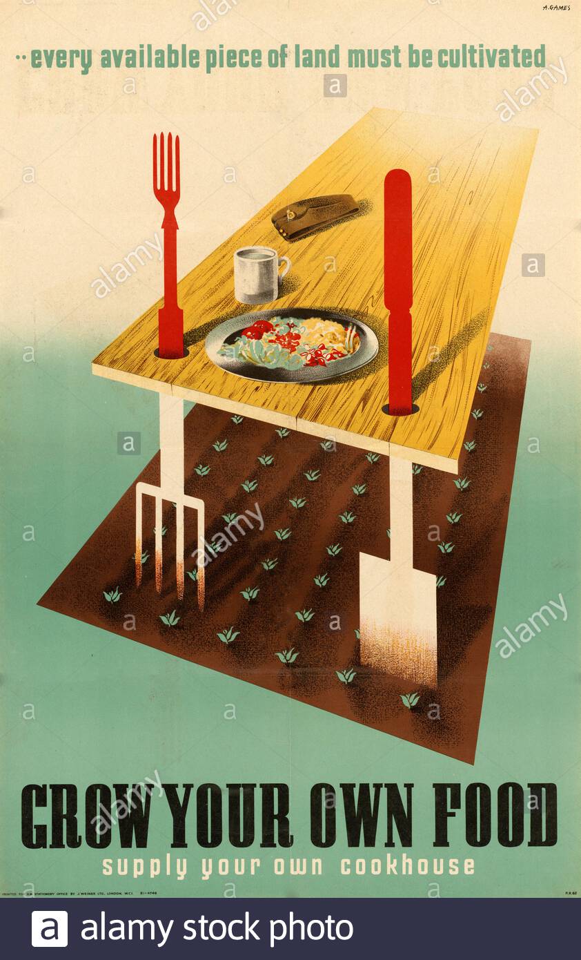 Grow your own food - British World War 2 Public Information Propaganda ...
