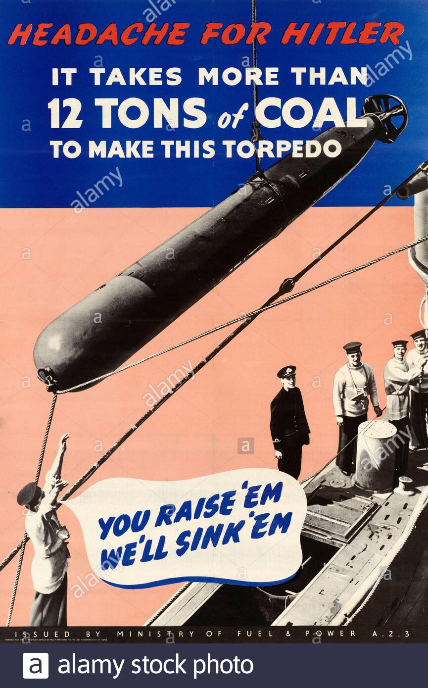 British World War 2 Public Information Propaganda poster Stock Photo ...