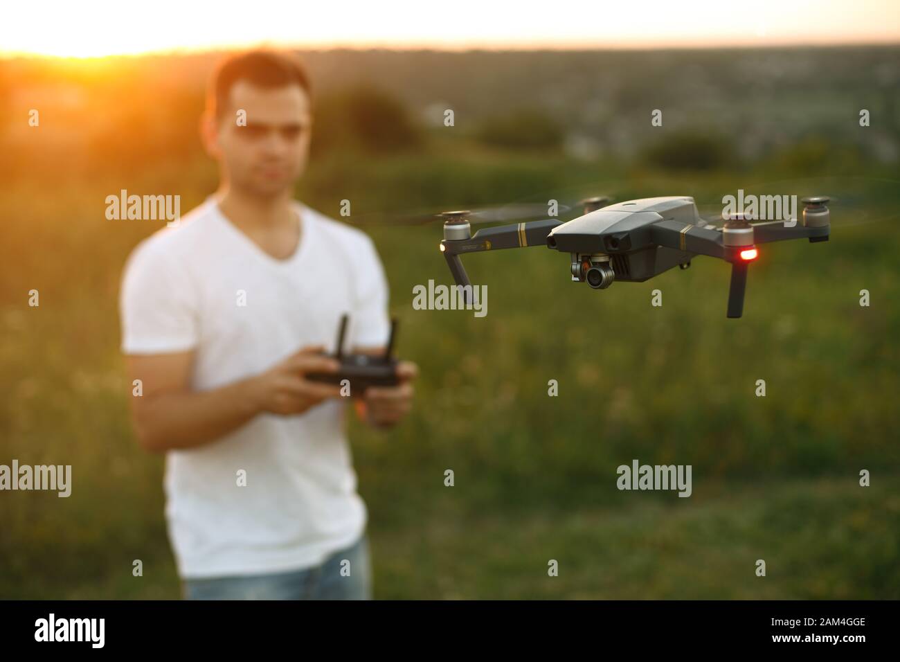 Camera drone in flight near pilot hi-res stock photography and images ...