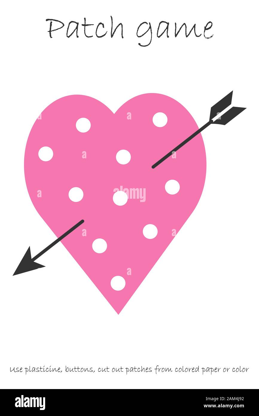 Education Patch game heart for children to develop motor skills, use ...