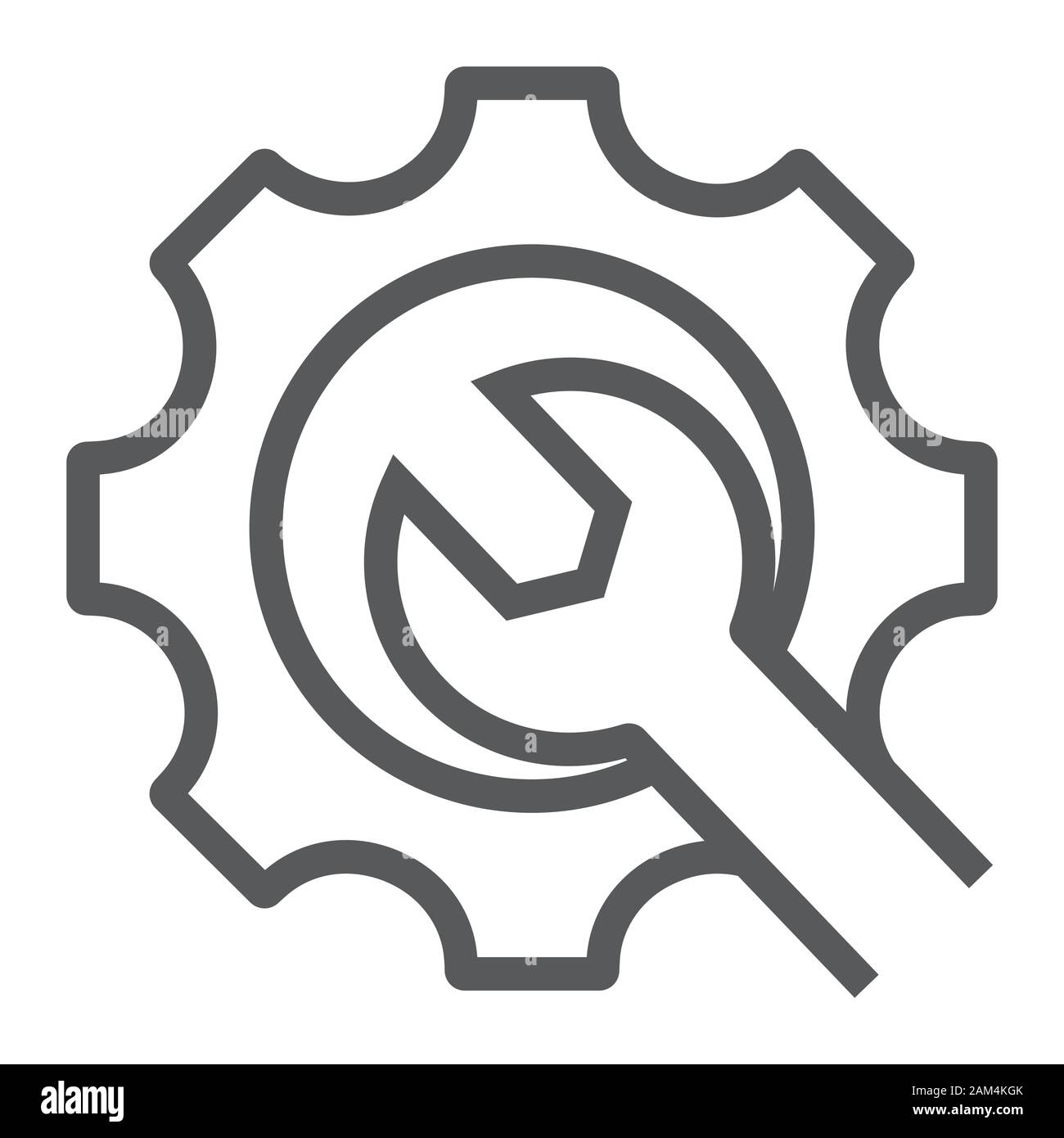 Technical support line icon, business and service, repair sign, vector ...