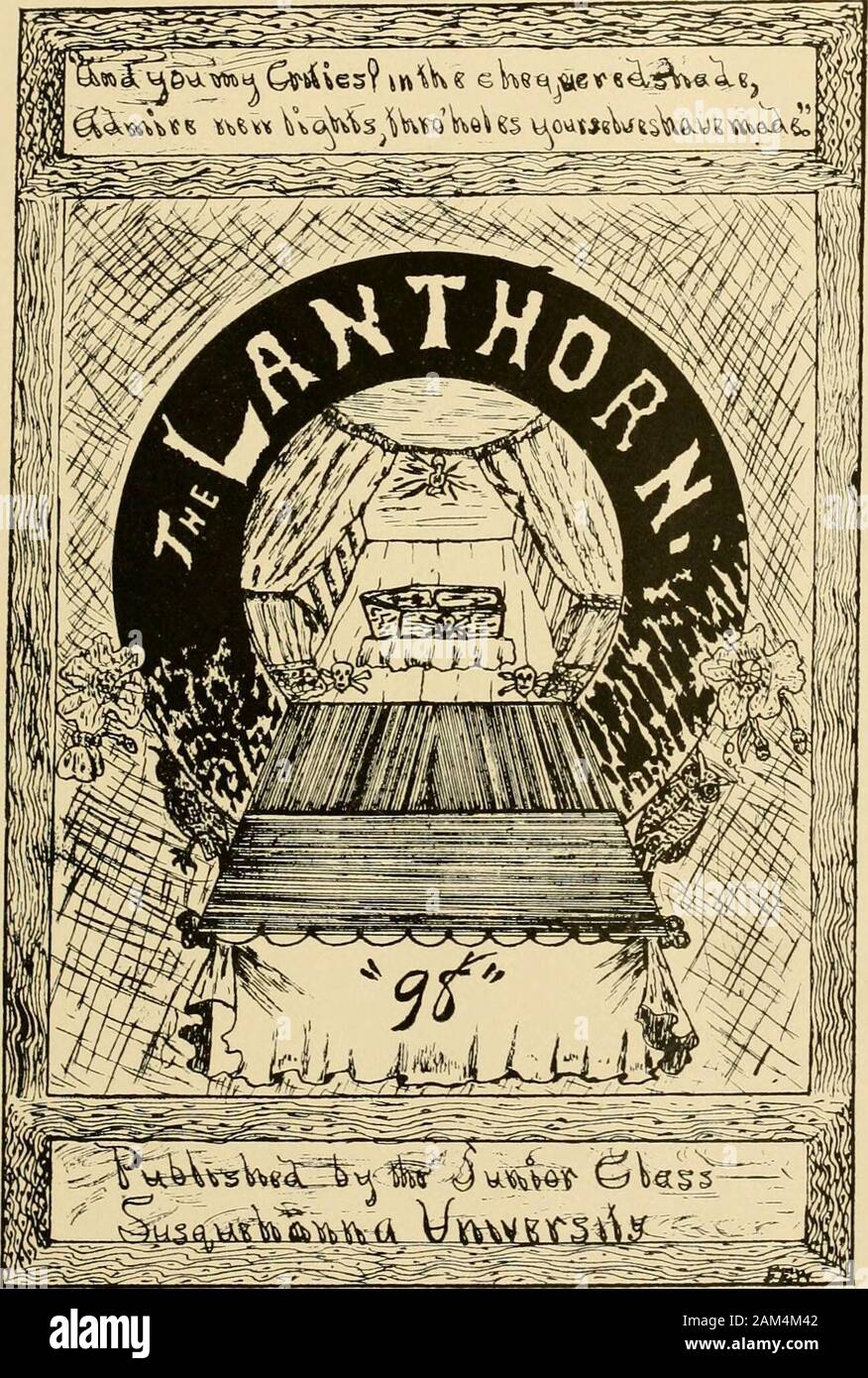 The Lanthorn 1900 . PRESS OF MT. HOLLY PRINTING COMPANY. MT, MOLLY ...