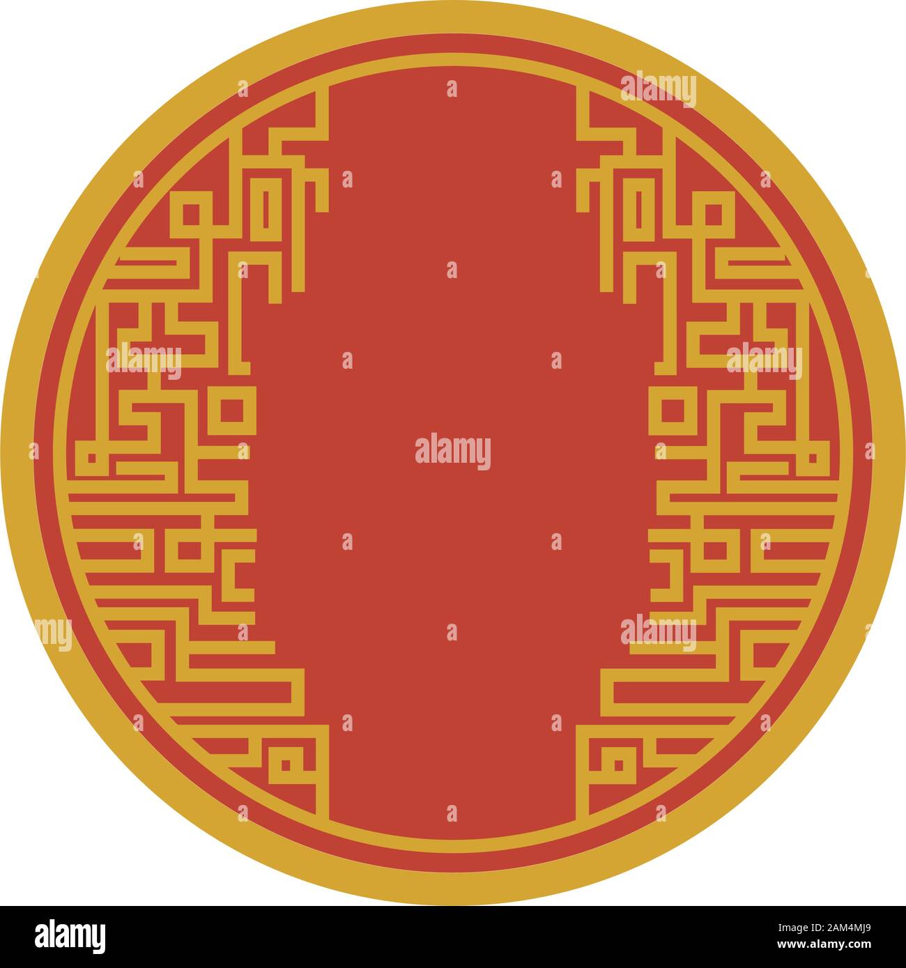 frame circular chinese isolated icon Stock Vector Image & Art - Alamy