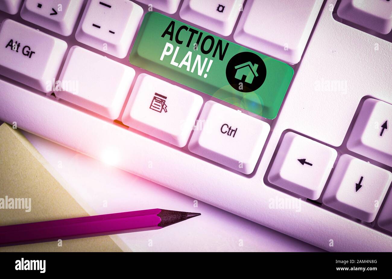 Handwriting text writing Action Plan. Conceptual photo proposed ...