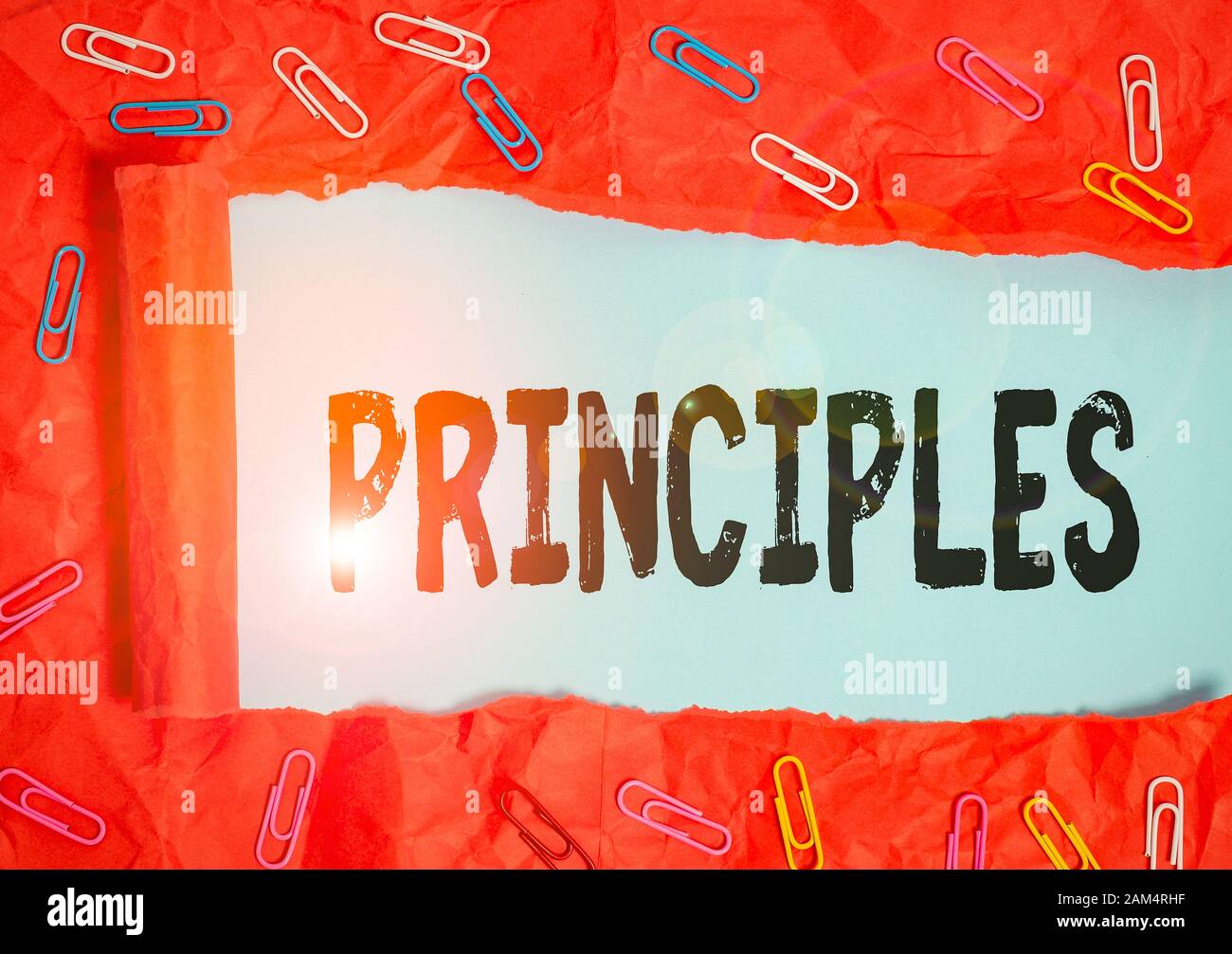 Handwriting text Principles. Conceptual photo fundamental truth that ...