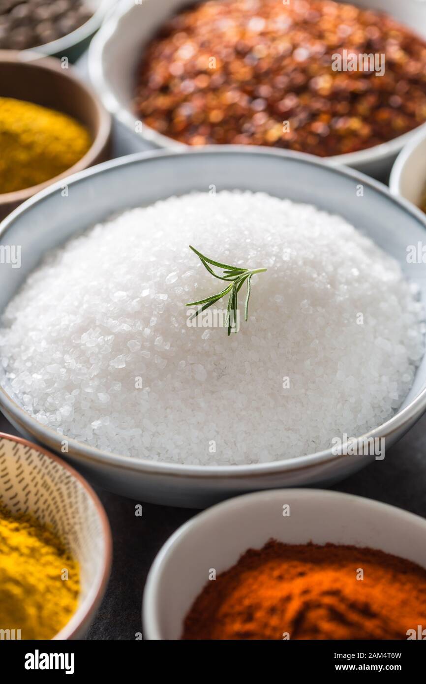 Salt pepper spices seasoning hi-res stock photography and images - Alamy