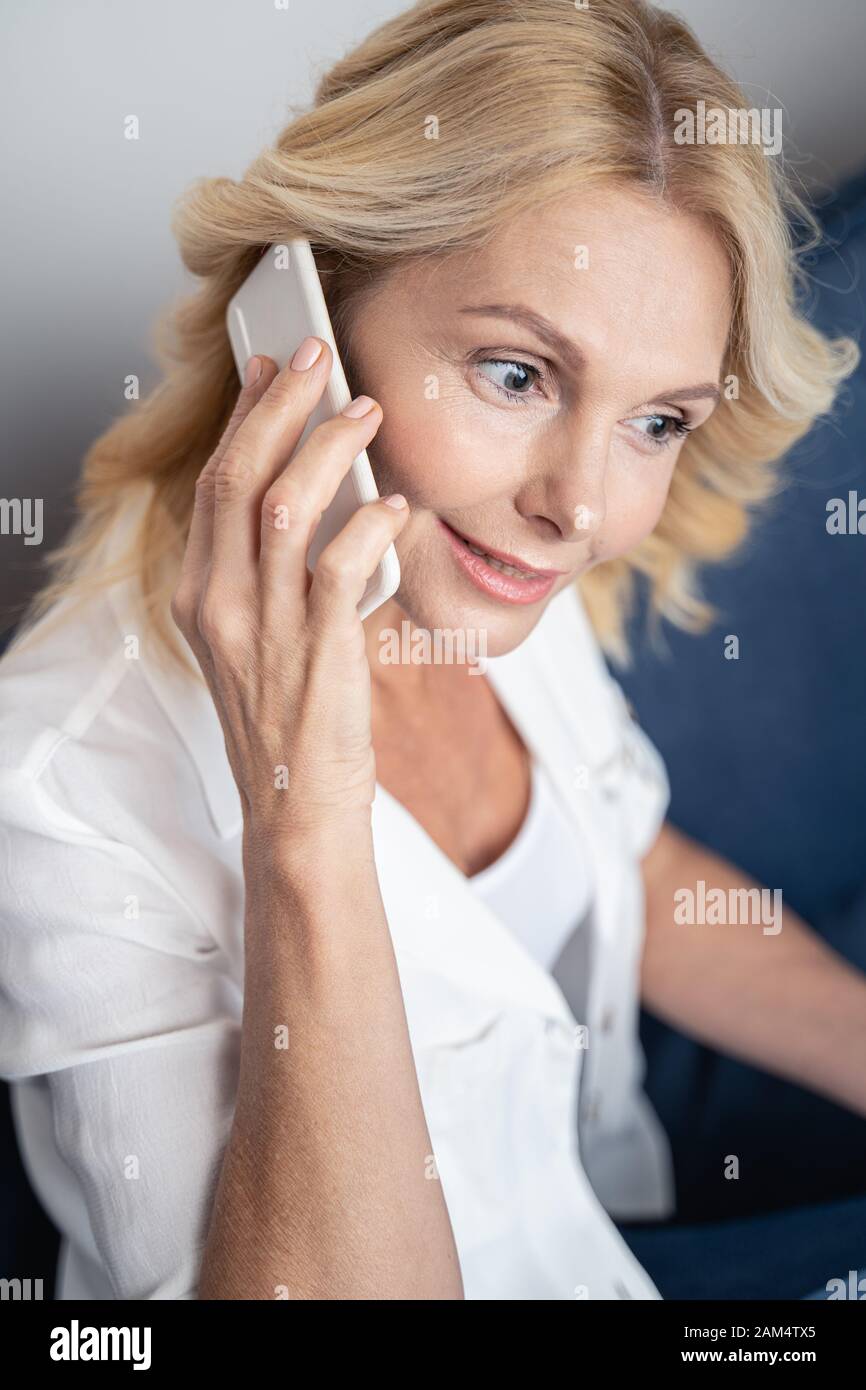Focused attractive lady making hi-res stock photography and images - Alamy
