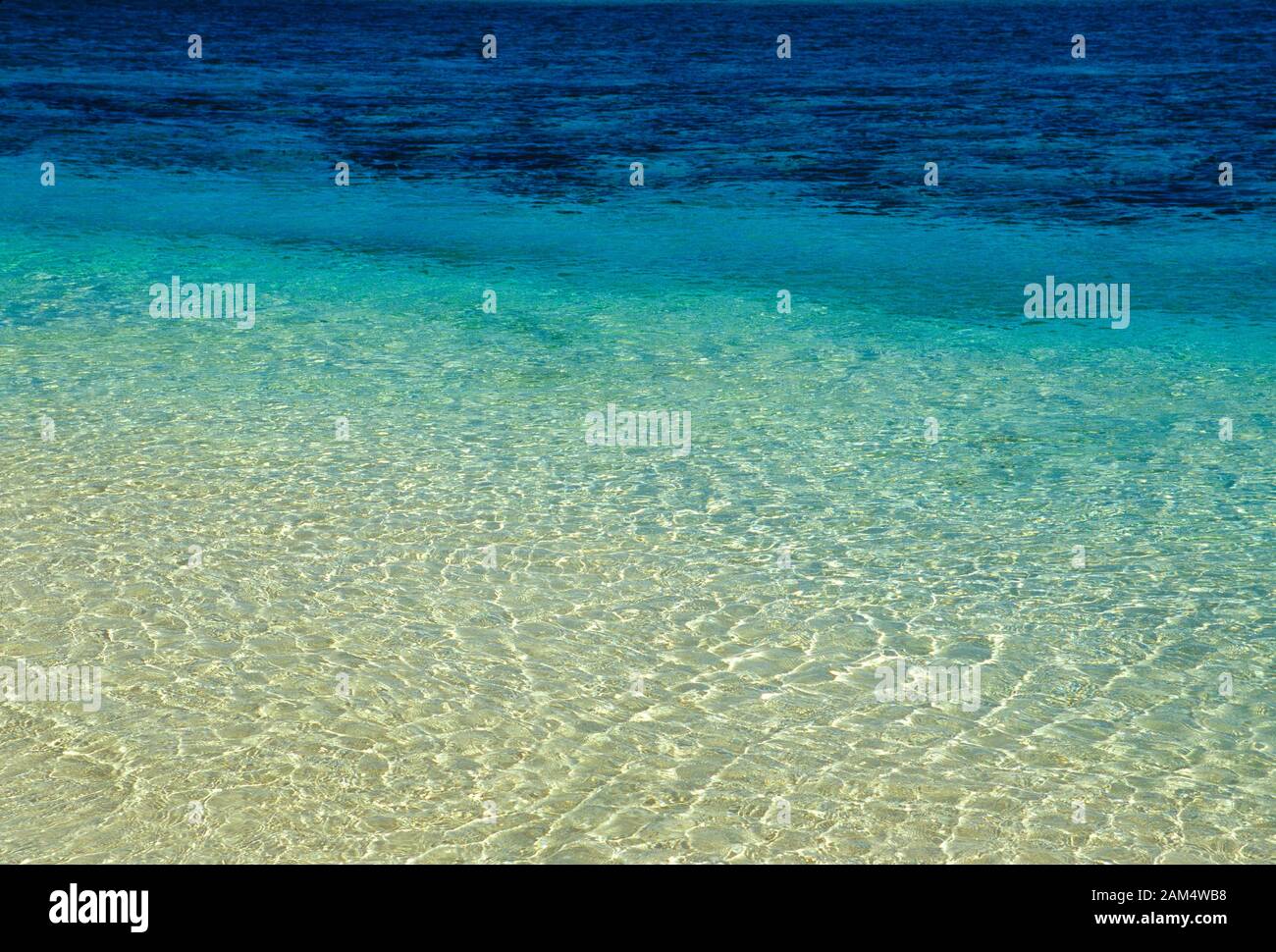 Bahamas. Crystal clear blue Caribbean sea Stock Photo - Alamy