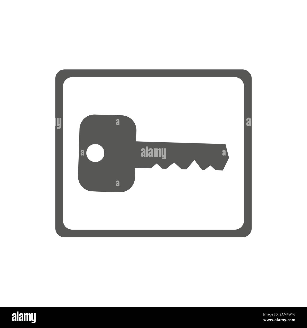 Key Icon in trendy flat style isolated on white background. Key symbol ...