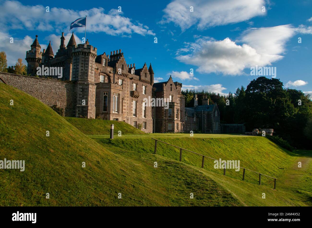 The exterior of Abbotsford House the home of Sir Walter Scott Stock ...