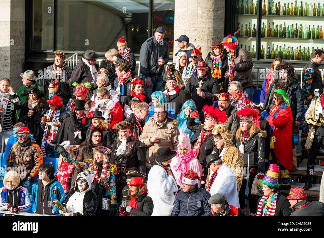 Cologne, Germany - FEBRUARY 12: People at a carnival in Cologne ...