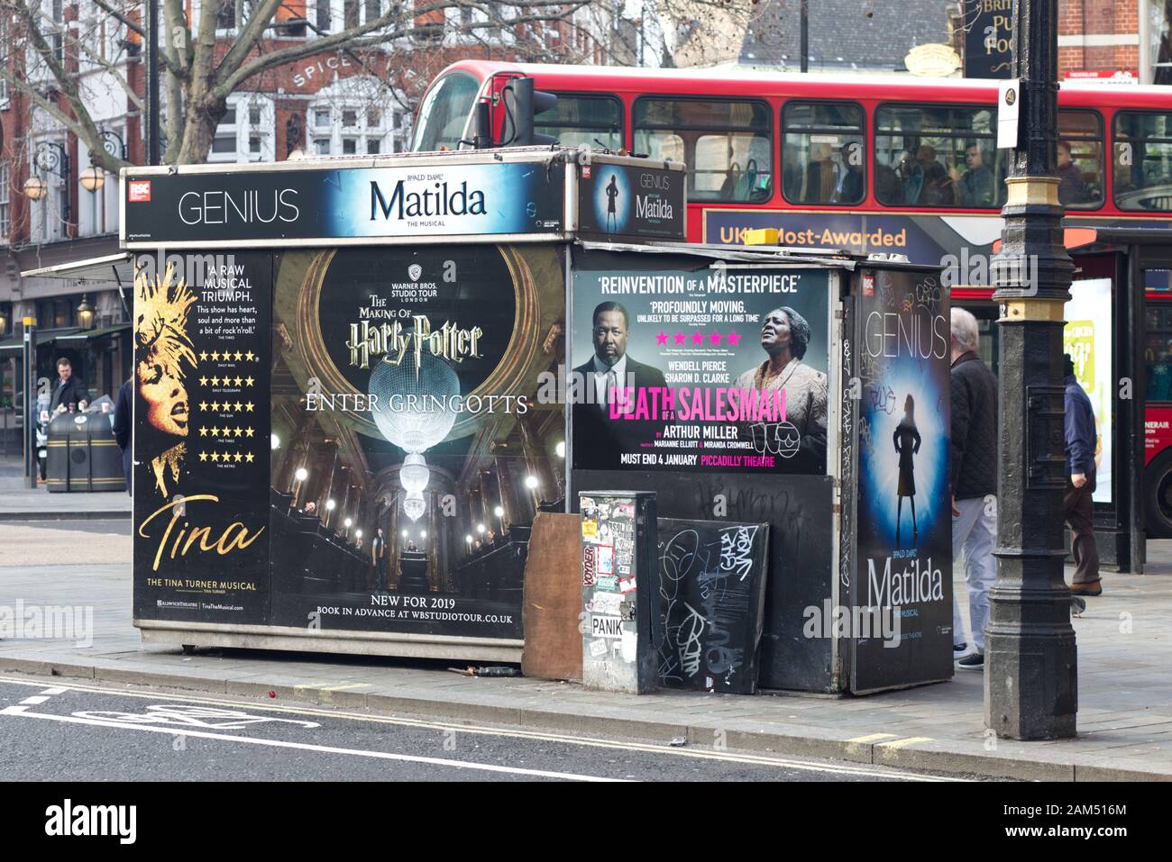 Advertising on the streets of London Stock Photo - Alamy