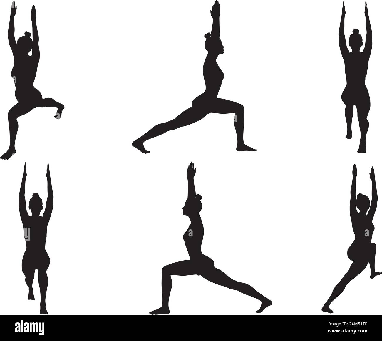 Warrior Pose Silhouette