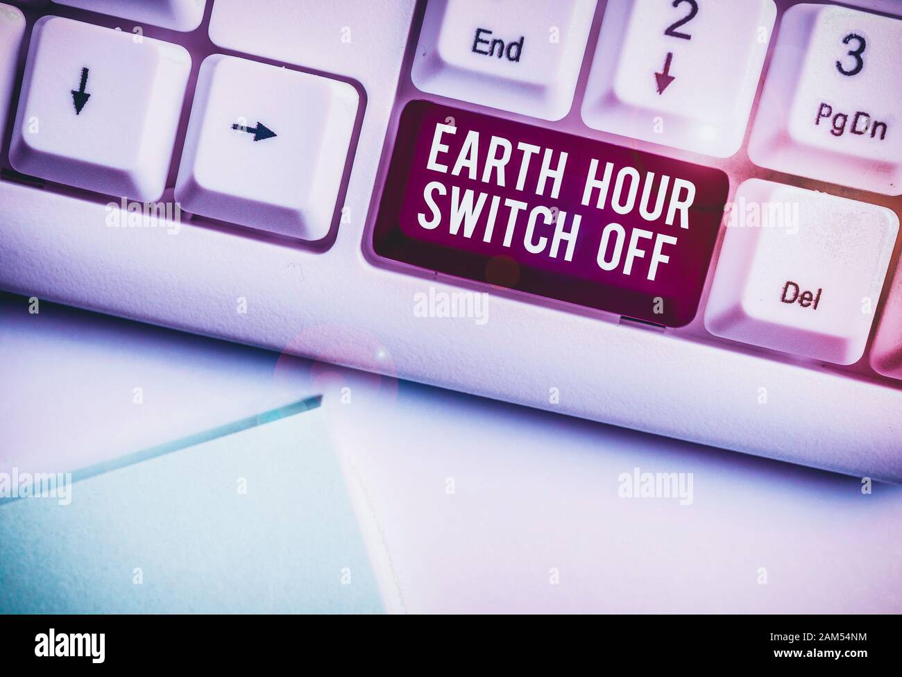 Text sign showing Earth Hour Switch Off. Business photo text The Lights ...