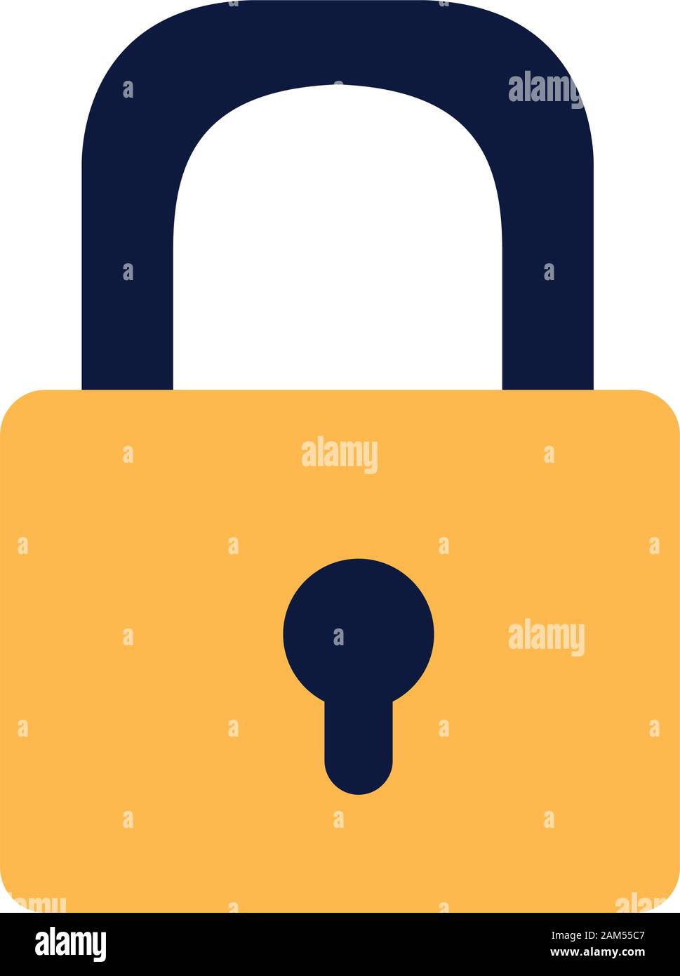 security padlock on white background vector illustration design Stock ...