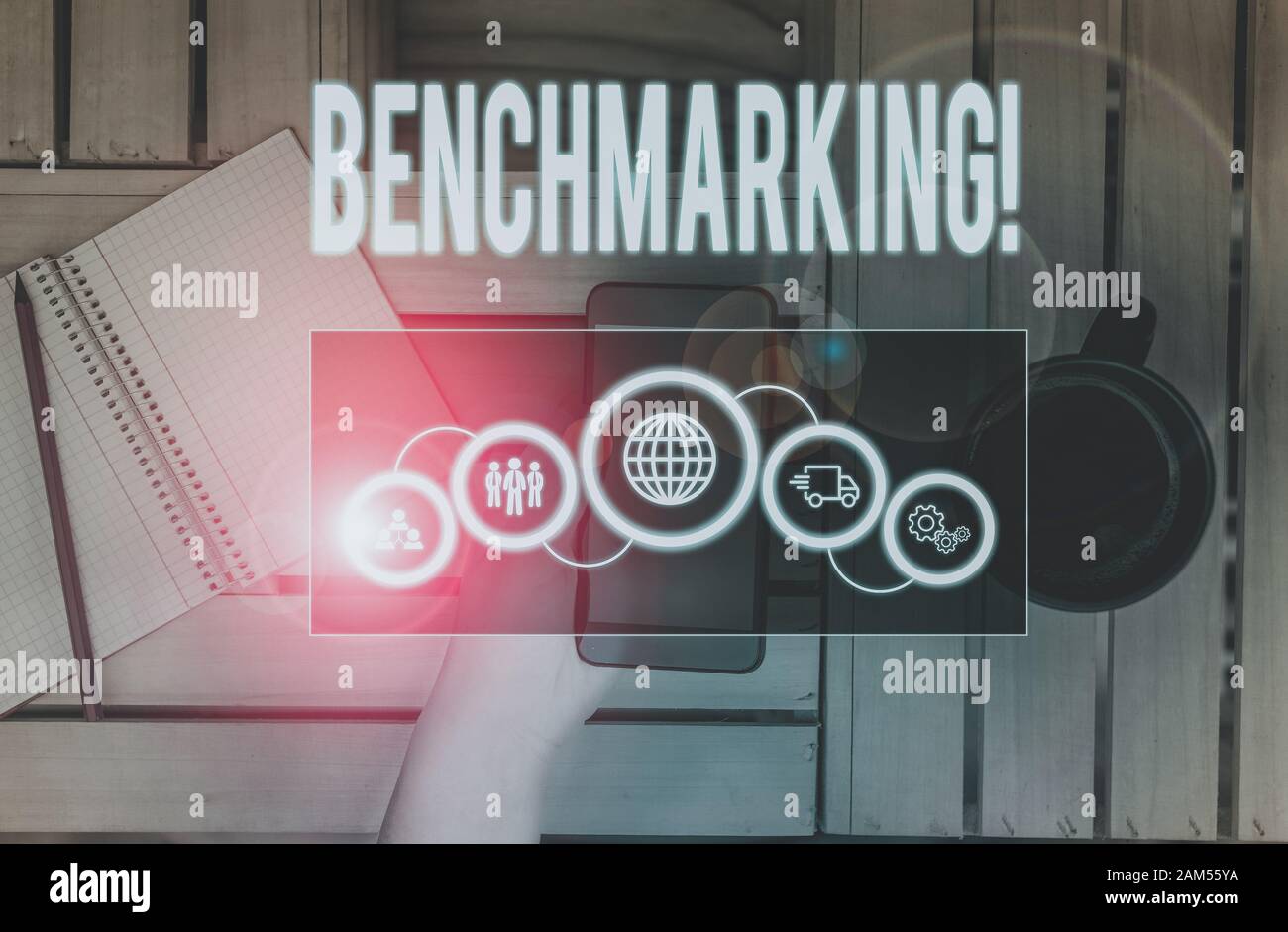 Word writing text Benchmarking. Business photo showcasing evaluate ...