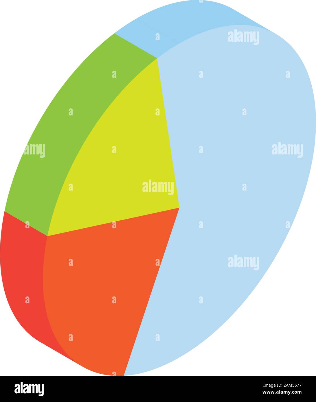 pie chart in white background vector illustration design Stock Vector ...