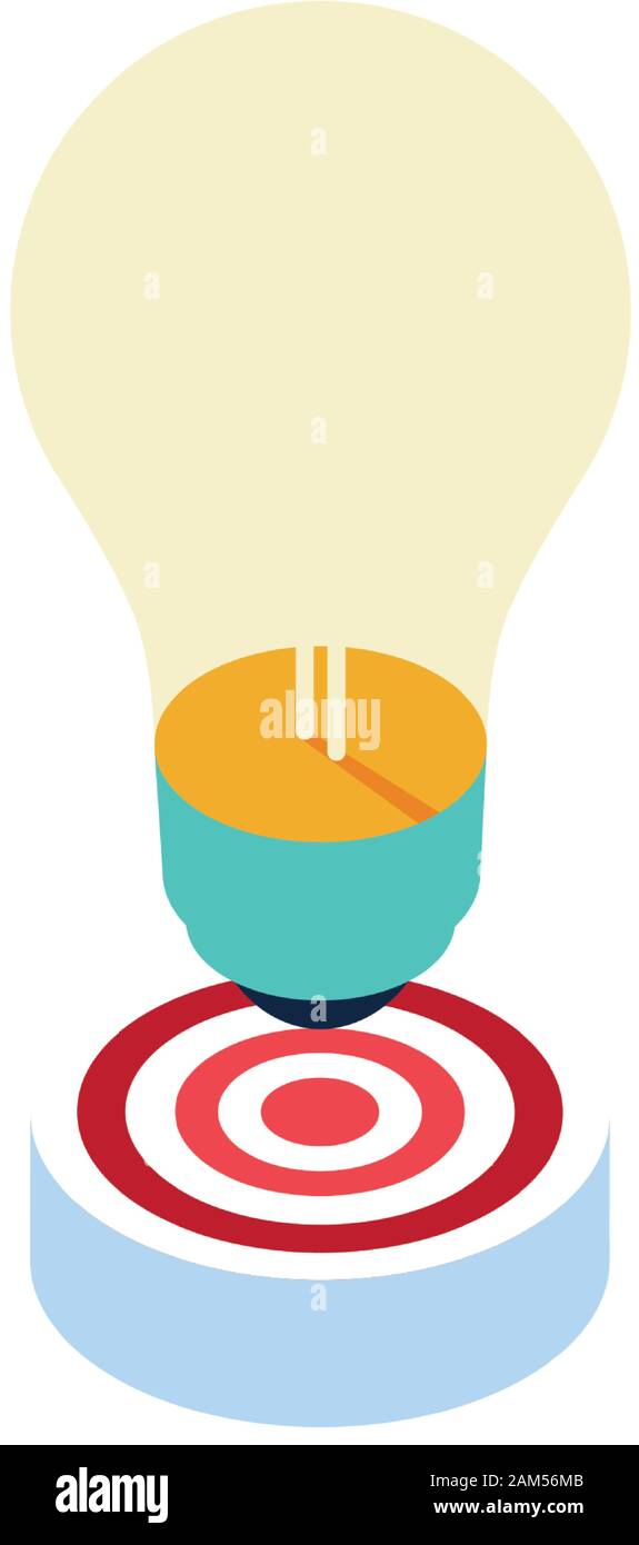 light bulb on white background vector illustration design Stock Vector ...