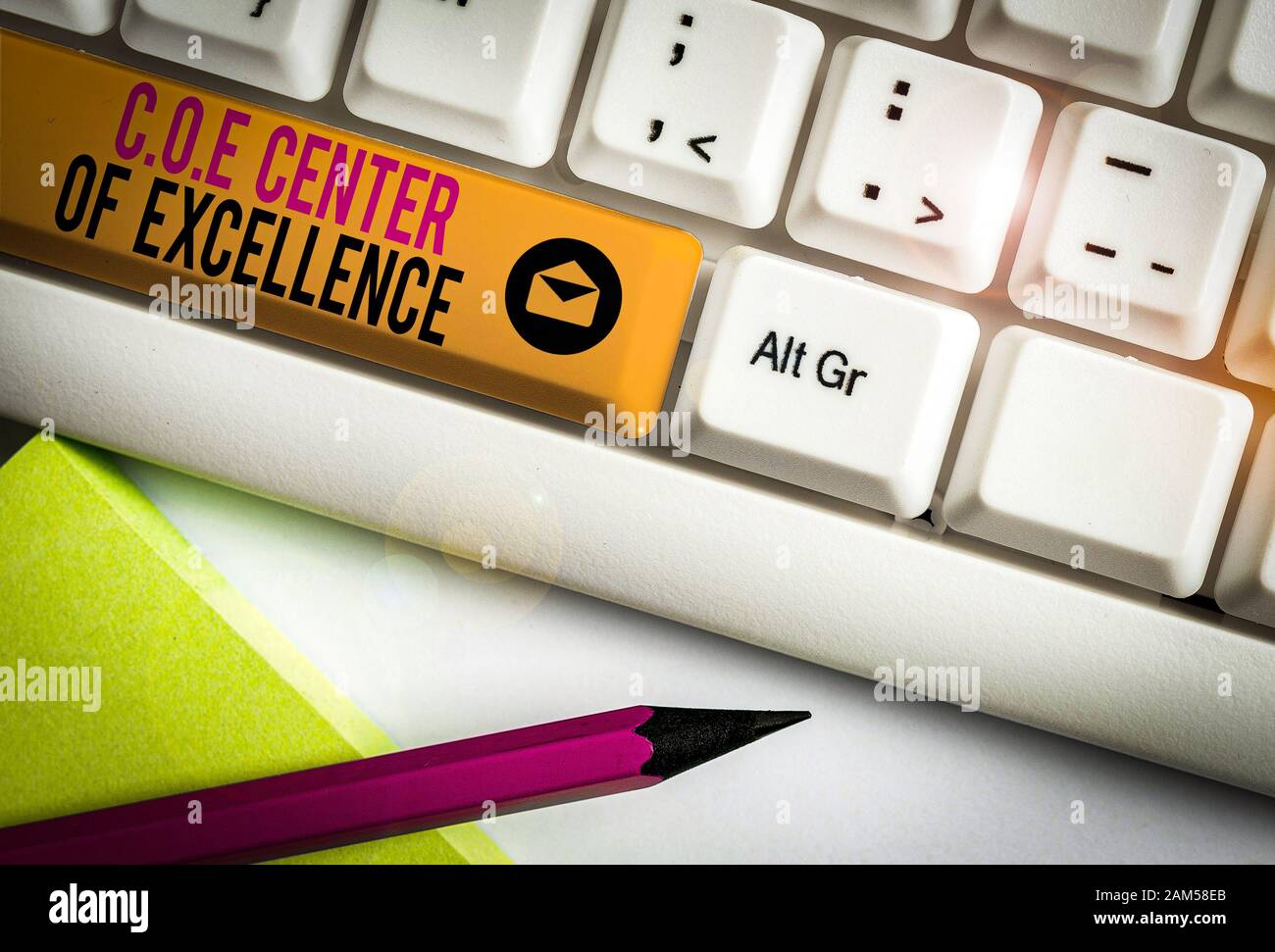 Handwriting text Coe Center Of Excellence. Conceptual photo being alpha ...