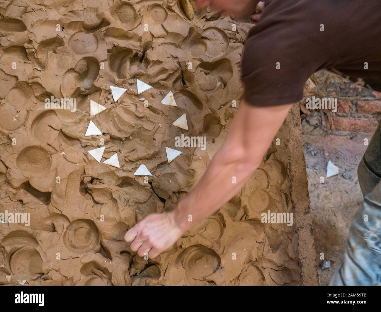 Bogota, Colombia - Septemebr 12, 2019: Colombian tejo game in the local ...