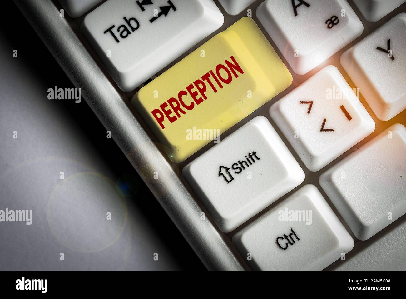 Conceptual hand writing showing Perception. Concept meaning individuals ...