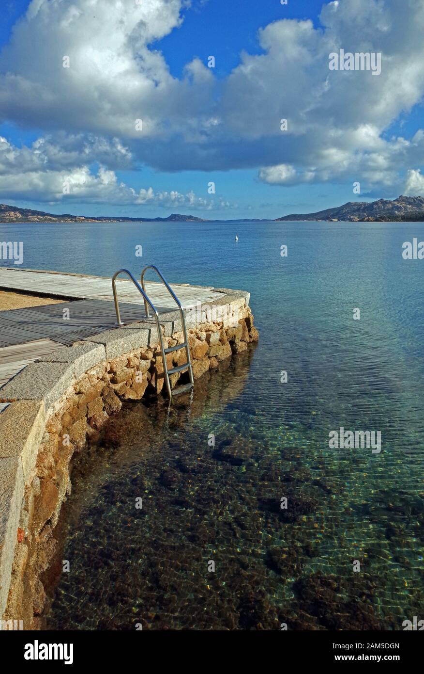 Palau, Sardinia, Italy. the city beach Stock Photo - Alamy