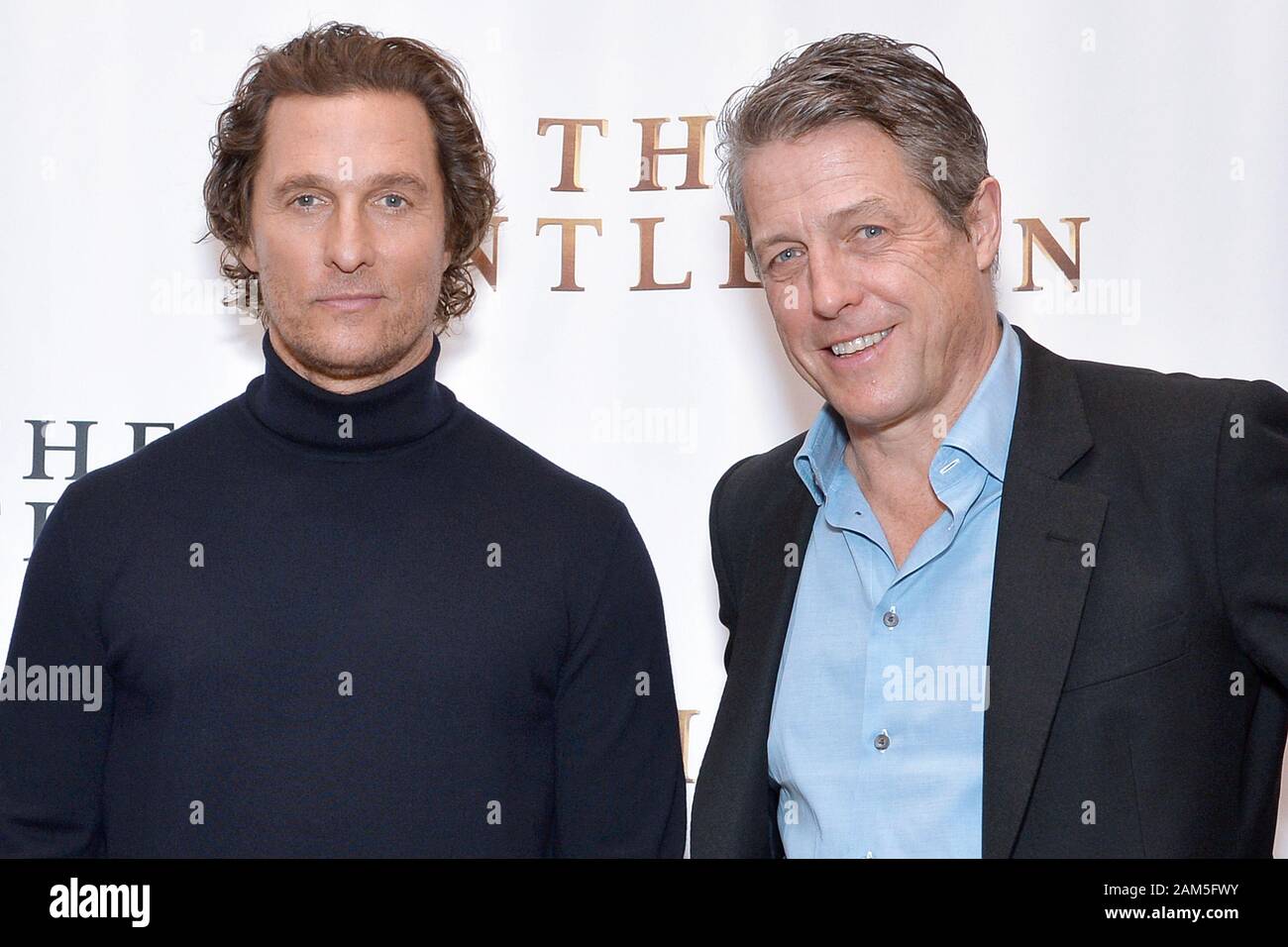 New York, USA. 11th Jan, 2020. (L-R) Actors Matthew McConaughey and ...