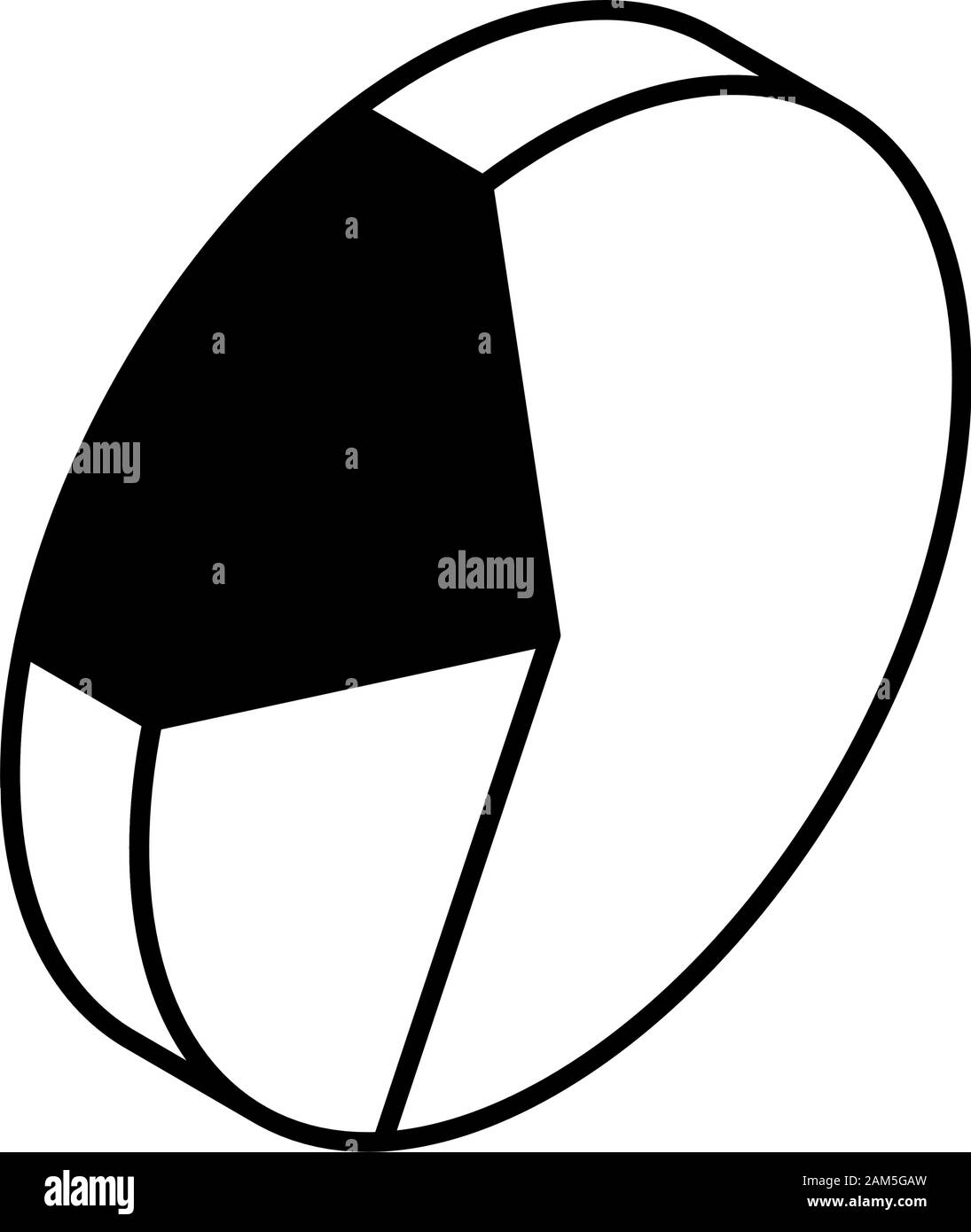 pie chart in white background vector illustration design Stock Vector ...