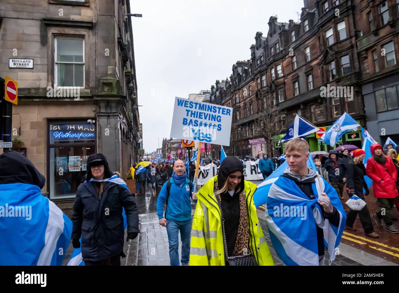 Glasgow, Scotland, UK. 11th Jan, 2020. Campaigners in support of ...