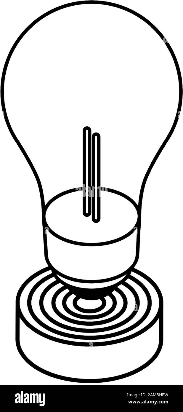 light bulb on white background vector illustration design Stock Vector ...