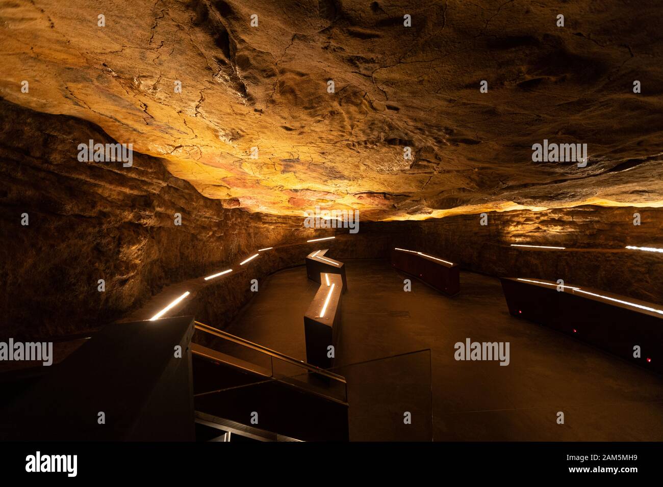 Replica of upper paleolithic altamira paintings hi-res stock ...