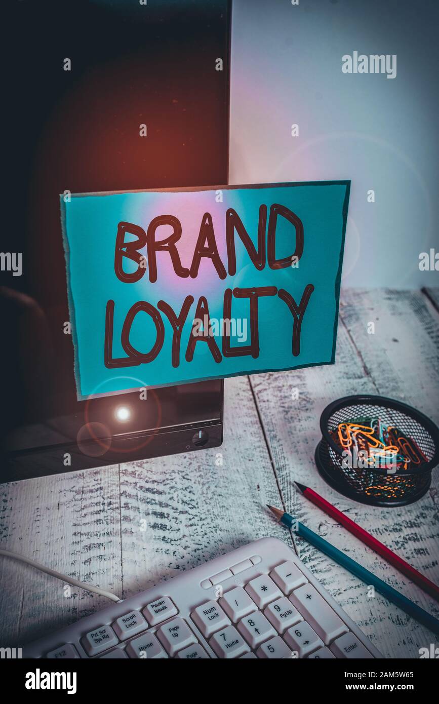 Conceptual hand writing showing Brand Loyalty. Concept meaning Repeat ... Conceptual hand writing showing Brand Loyalty. Concept meaning Repeat ...