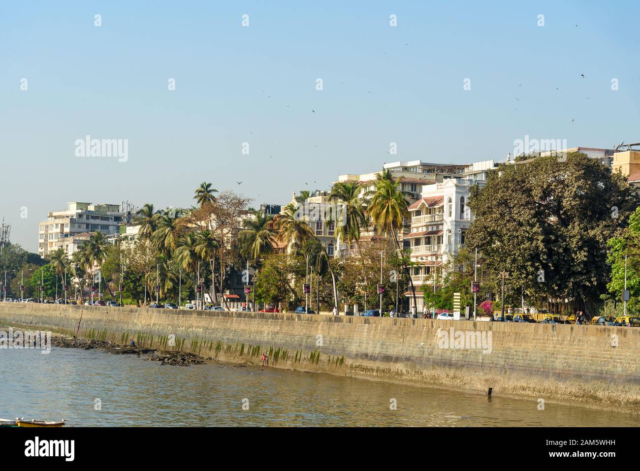 Waterfront of Arabian Sea in Mumbai. India Stock Photo - Alamy